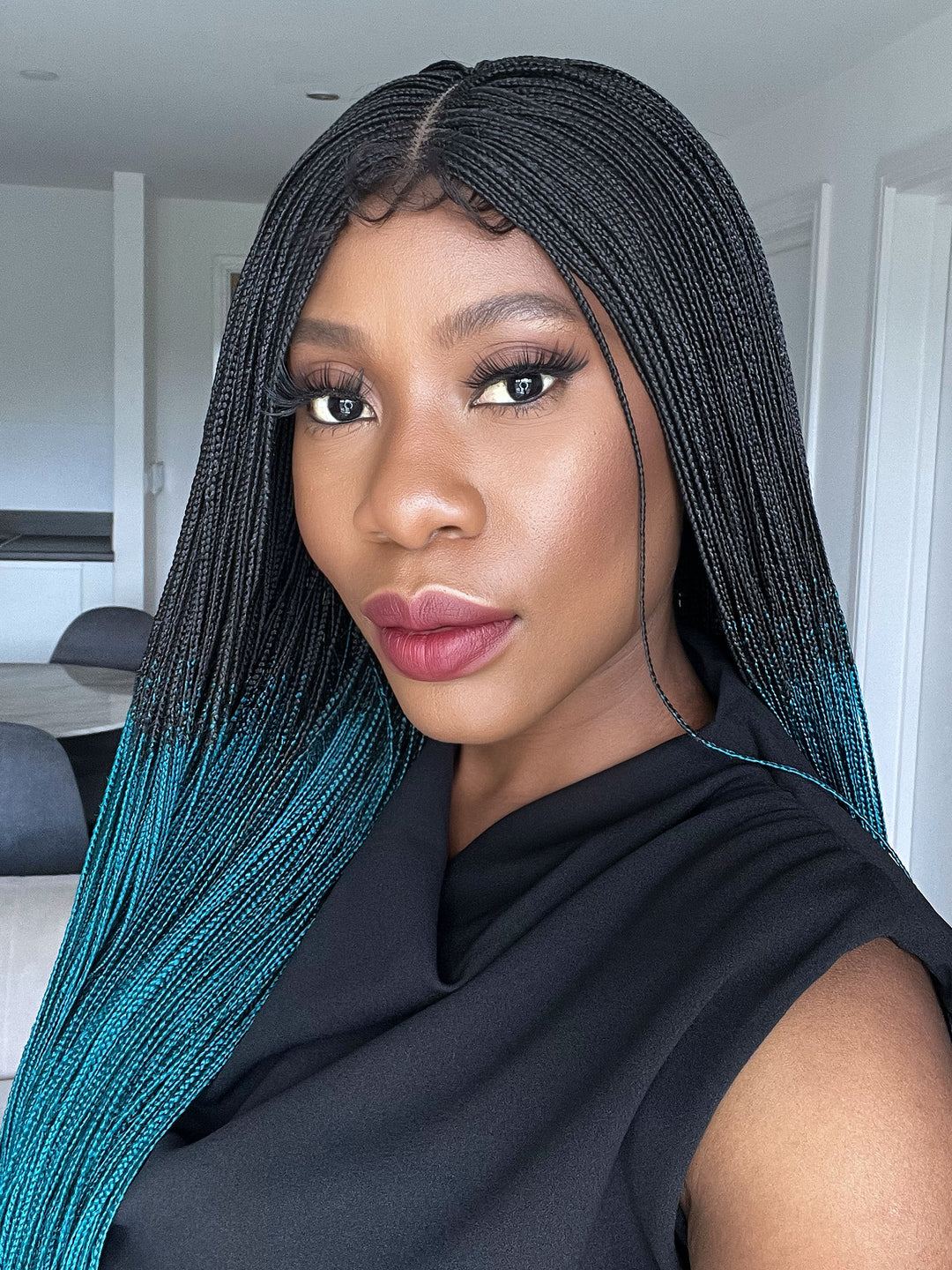 Micro Box Braids - Short Bob Braids Wig - UniqueBraidedWigs