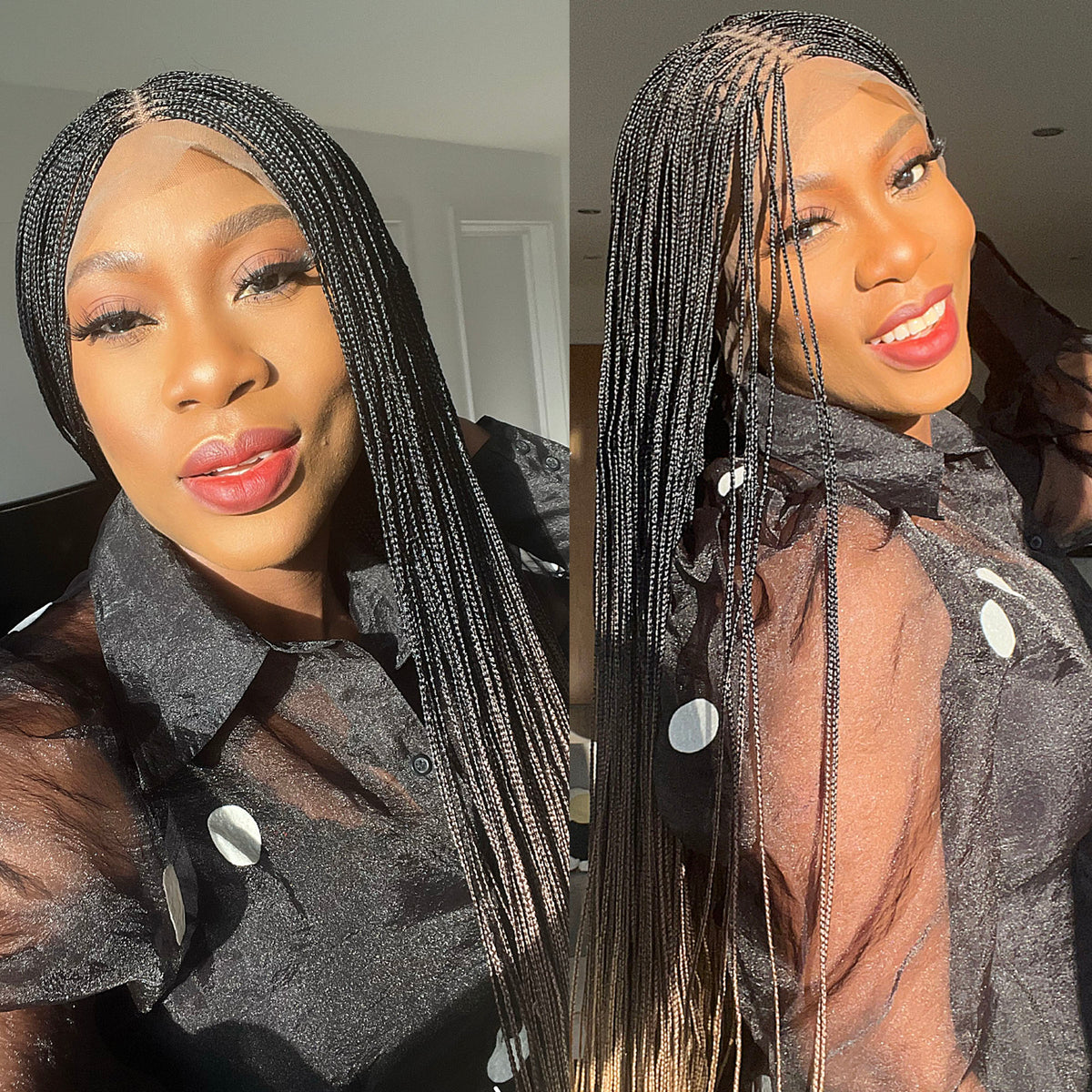 Micro Knotless Braid Wig - UniqueBraidedWigs