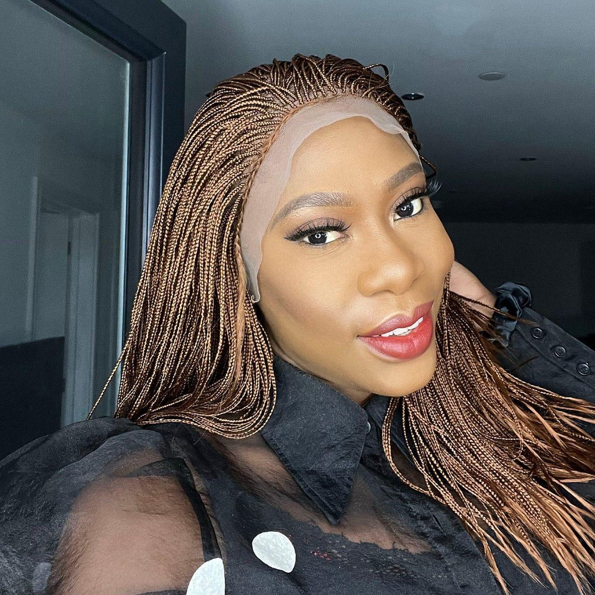 Full Lace Micro Braid Wig - Unique Braided Wigs - UniqueBraidedWigs